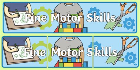 Fine Motor Skills Display Banner