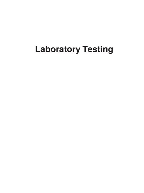 Laboratory Testing Manual Pdf Concrete Density