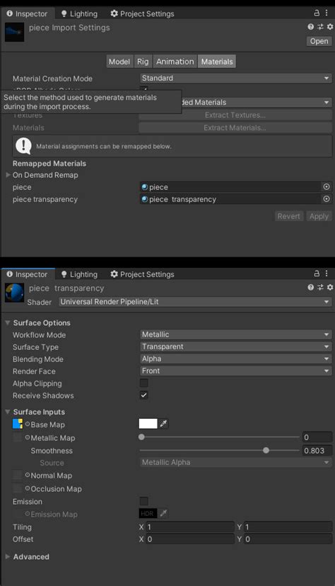 Uv Transparent Material In Blender But Not In Unity Blender Stack Exchange
