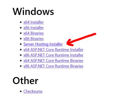 Describing The Hosting Bundle Installer On The Net Downloads Page · Issue 5505 · Dotnet