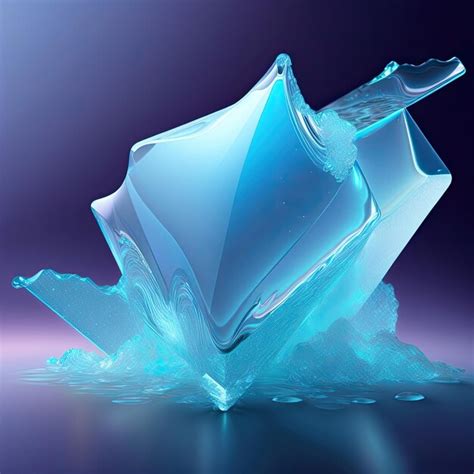Premium Ai Image Abstract Ice Background