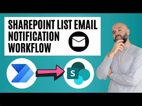 how to set up email notifications for sharepoint lists using power