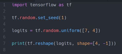 Tensorflow Tfreshape별빛 연구소starlight Lab