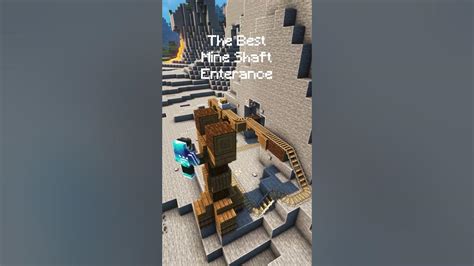 How To Build A Mineshaft In Minecraft Mineshaft Entrance Minecraft
