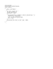 Programming Exercise Txt Using System Using Static System Console Class SumInts Static