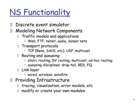 PPT Introduction To NS A Tutorial Overview Of Network Simulation PowerPoint Presentation