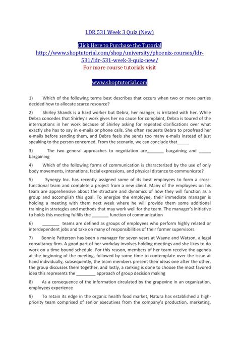 ldr 531 week 3 quiz new by zoeisc issuu