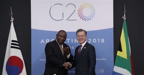 G20 문재인 대통령 시릴 라마포사 남아공 대통령과 양자회담