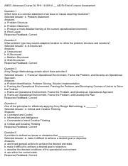 What Army Design Methodology Aspect Describes Identifies And Explains Actor Course Hero
