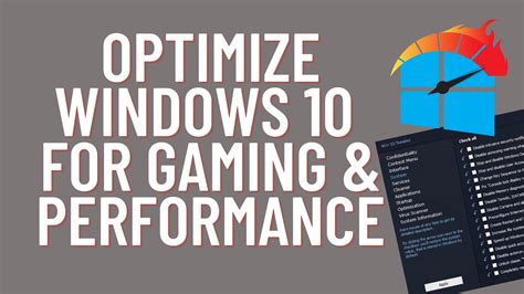 How to Optimize Windows 10 For Gaming and Performance - YouTube