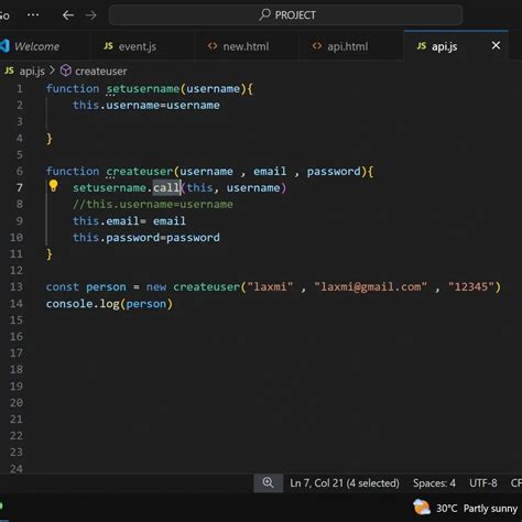 Laxmi Rathod On Linkedin Call Method Pass The Current Execuation Context To Another Function It