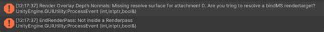 MSAA Error Resolve BindMS With Textures Formats In Render Graph Scriptable Render Pass
