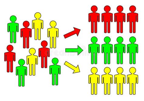 Customer Segmentation Icon Isolated On White Background Stock Vector