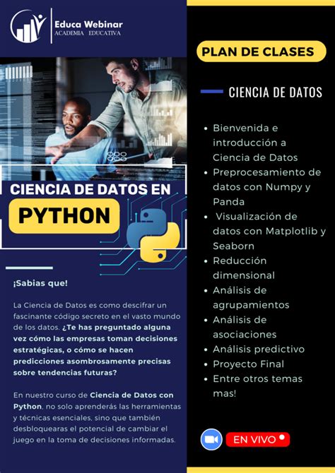 Curso Data Science Python Educa Webinar