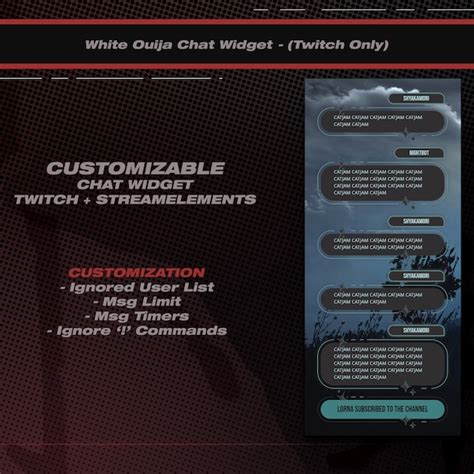 Twitch Chat Css Etsy