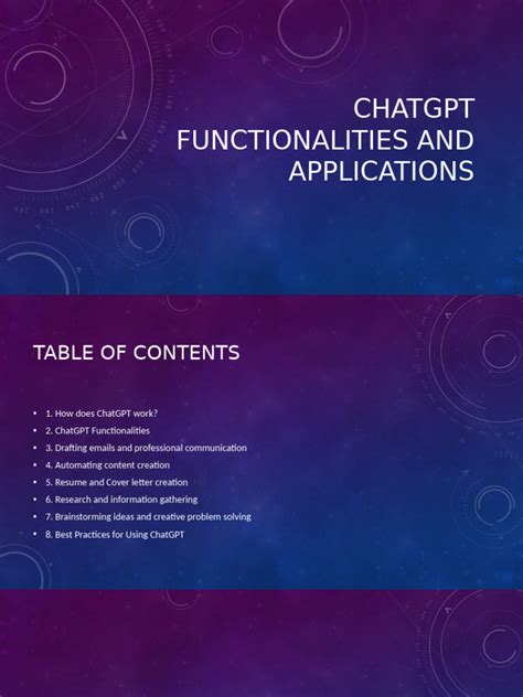 Chatgpt Functionalities And Applications Pdf Résumé Social Media