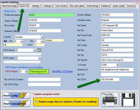 Log4om Sota Csv Upload Third Party Software Sota Reflector