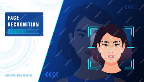 Premium Vector Face Recognition Technology By Ai To Identify Person Surveillance And Safety