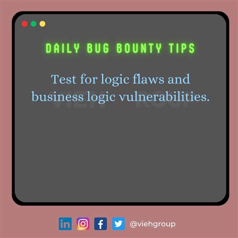 Vieh Group On Linkedin Infosec Cybersec Viehgroup Bug Bounty Bugbounty Bugbountytips Vieh