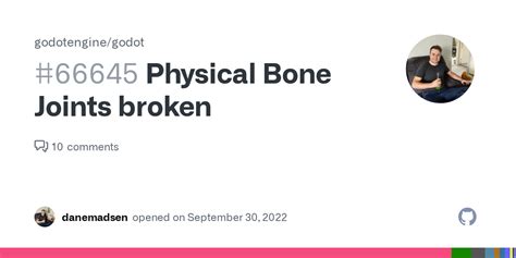 Physical Bone Joints Broken · Issue 66645 · Godotenginegodot · Github