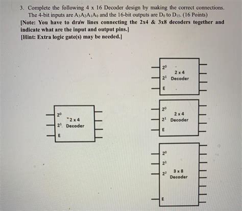 Solved Complete The Following X Decoder Design By Chegg Com
