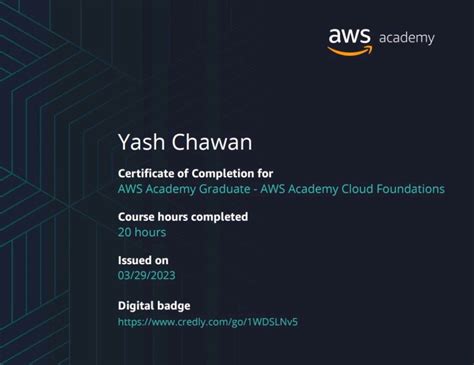 Yash Chawan On Linkedin Awsacademy Cloudfoundation Cloudcomputing Aws Techeducation…