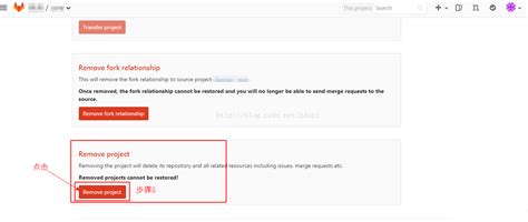 Gitlab之删除fork的项目gitlab Fork 没有 Remove Fork Relationship Csdn博客