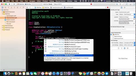 Cocoa Swift 2 Uiwebview Tutorial Youtube