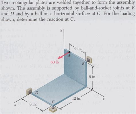 Solved Two Rectangular Plates Are Welded Together To Form