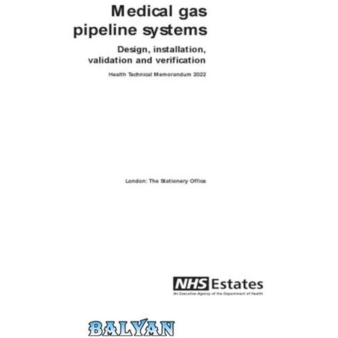 خرید و قیمت دانلود کتاب Medical Gas Pipeline Systems Design Installation Validation And