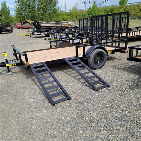 Big Tex 35sa 12rsx 65x12 Spring Assist Ramp Gate Utility Trailer
