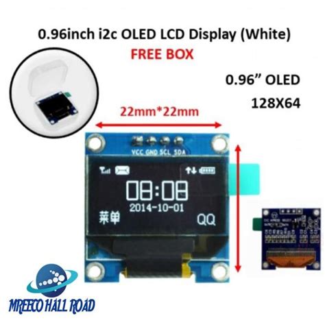 arduino 0 96 inch iic oled display 128x64 i2c ssd1306 lcd screen daraz pk