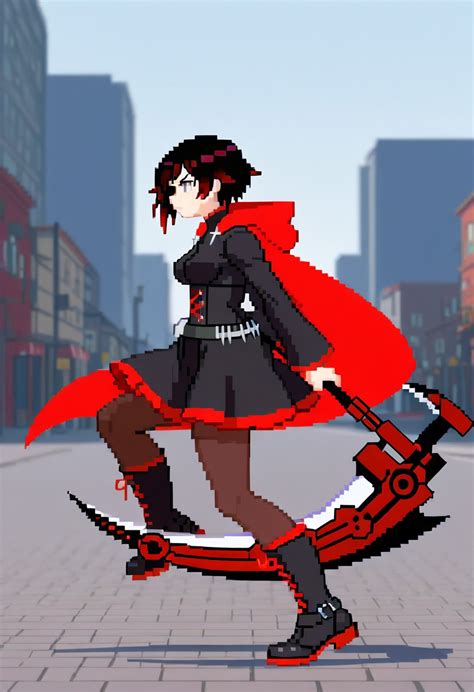 Ruby Rose Sf3 Style Pixel Art By Kiriaz2 On Deviantart