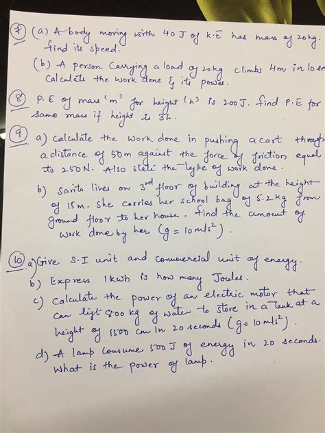 Aps Golconda Priyanka Gupta Class 9 Physics Practice Questions