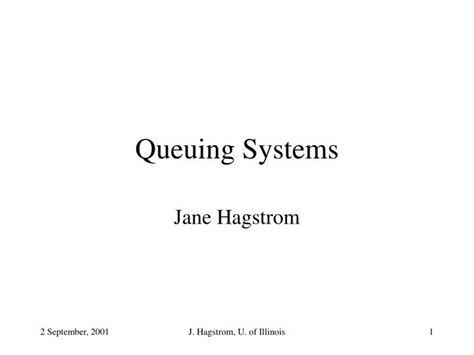 PPT Queuing Systems PowerPoint Presentation Free Download ID