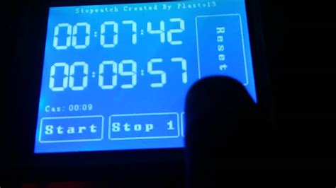 Arduino Stopwatch With Touch Lcd Display Youtube
