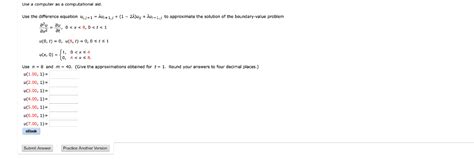 Solved Use A Computer As A Computational Aid Use The