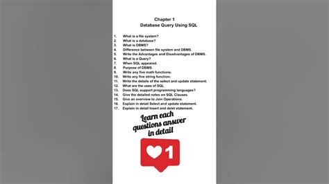 Class 12 Chapter 1 Database Query Using Sql Most Important Questions Youtube