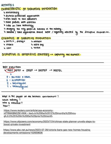 class summary lecture notes for business reuters article usa