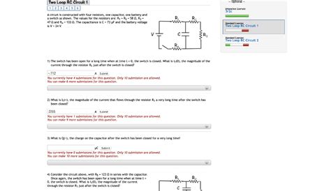 Solved Optional Interactive Lamole 3r2c Two Loop RC Chegg Com