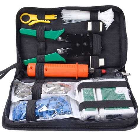 Lysignal 11 In 1 Professional Portable Ethernet Network Computer Maintenance Repair Tool Kit Set