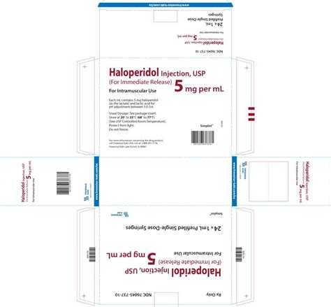 Haloperidol Lactate Injection Fda Prescribing Information Side Effects And Uses
