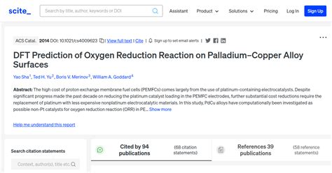 Dft Prediction Of Oxygen Reduction Reaction On Palladium Copper Alloy