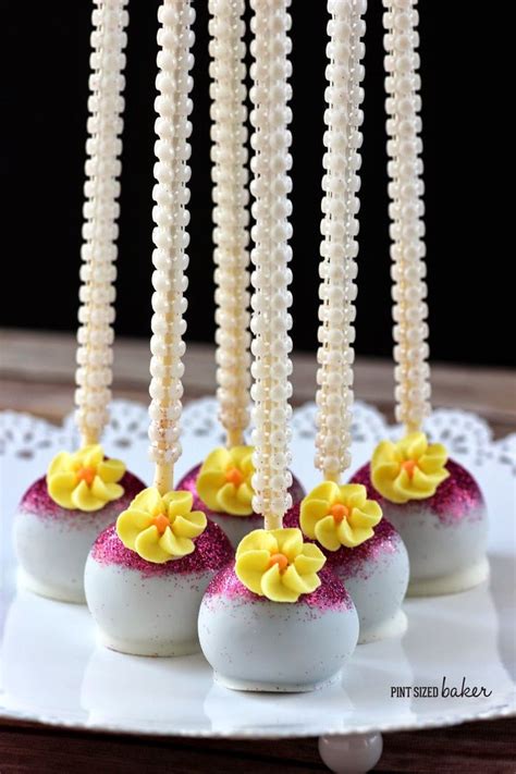 How To Make Glitter Topped Cake Pops • Pint Sized Baker Glitter Cake