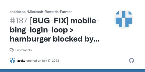 Bug Fix Mobile Bing Login Loop Hamburger Blocked By Cookie Accept