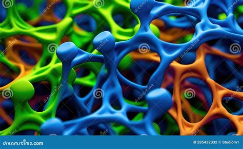 The Porous Structure Plastic Mesh Organic Material Macrostructural