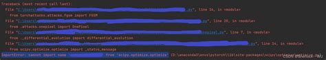 求助：importerror Cannot Import Name ‘xxx‘ From ‘scipyoptimizeoptimize