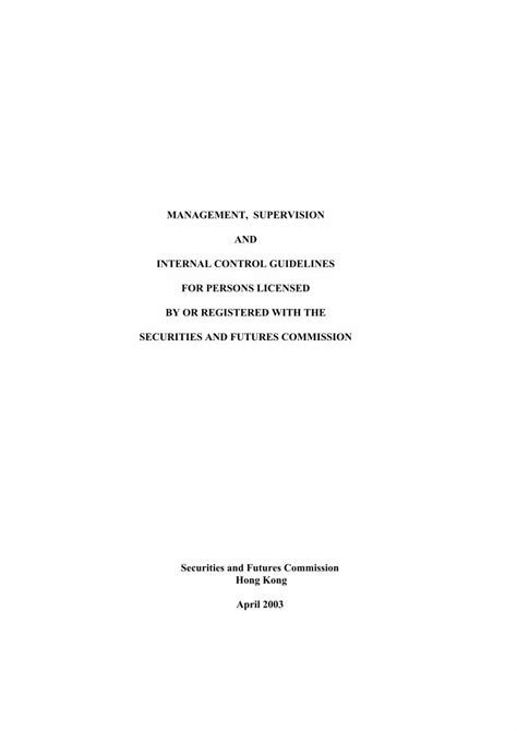 Pdf Management Supervision And Internal Control Guidelines Dokumen Tips