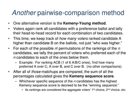 Ppt The Mathematics Of Elections Part Ii Voting Powerpoint Presentation Id 4496048