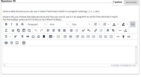 Solved Name A Data Structure You Can Use In Check If Chegg Com